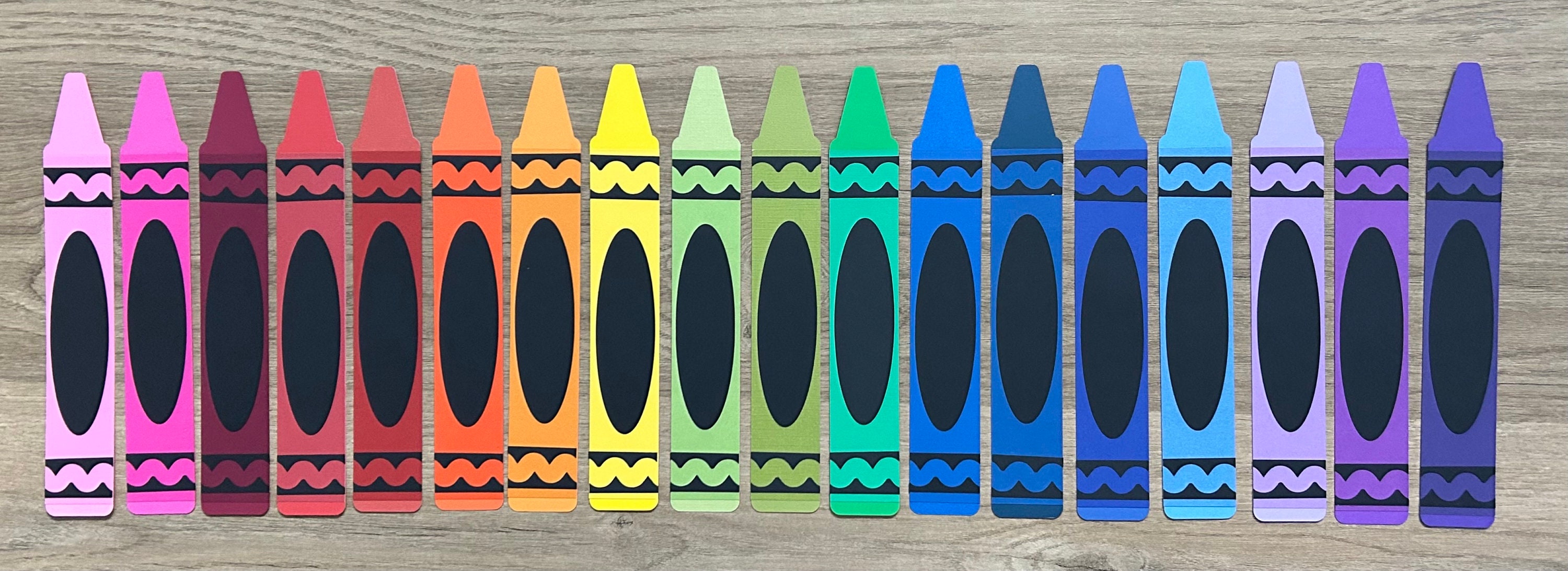 Large Cutouts: Crayons - Etsy
