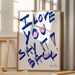 I Love You Say It Back! Digital Wall Art, Retro Trendy Cute Quote Art ...