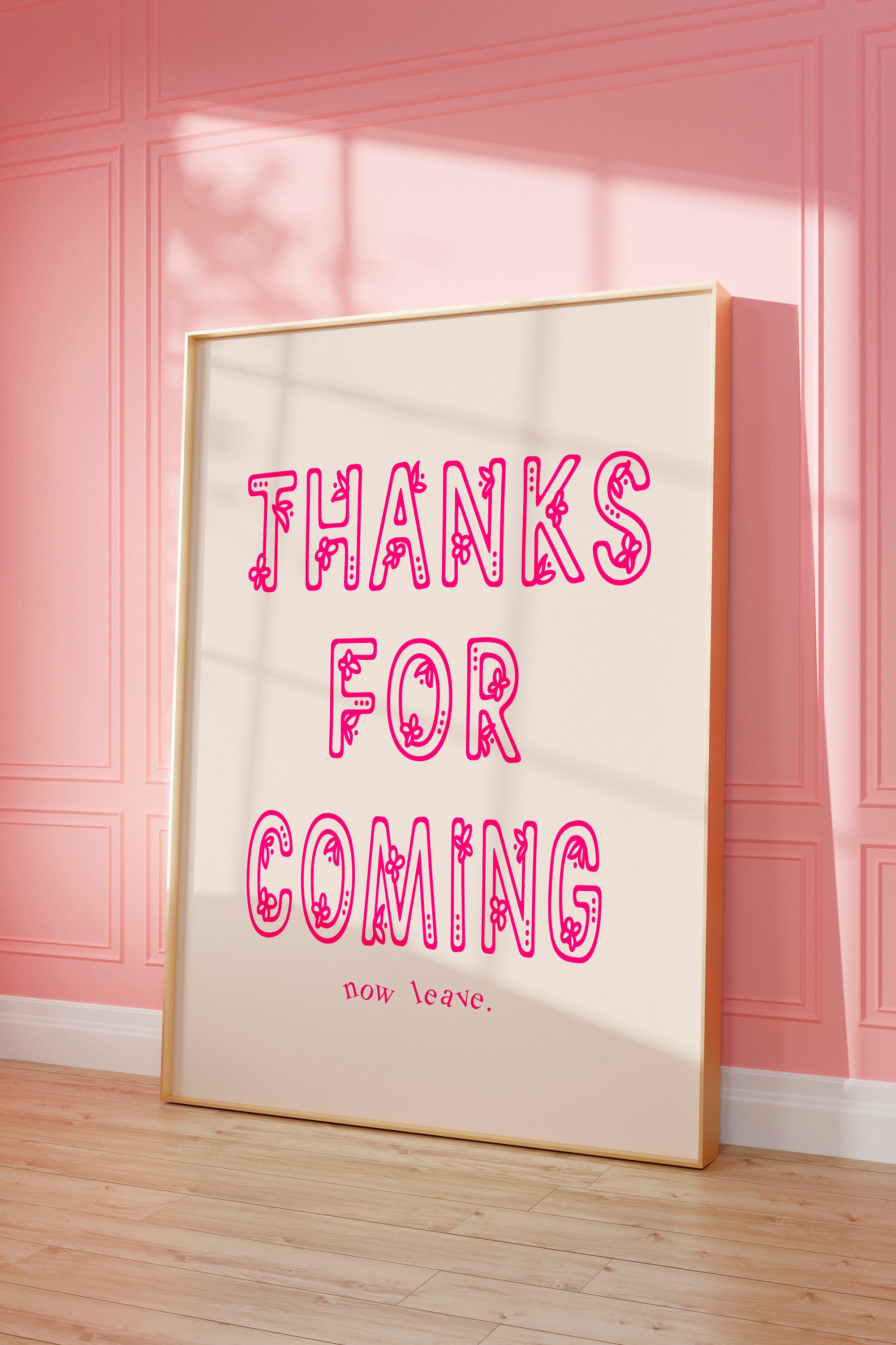 Thanks for Coming-digital Prints-wall Art Print-typography - Etsy