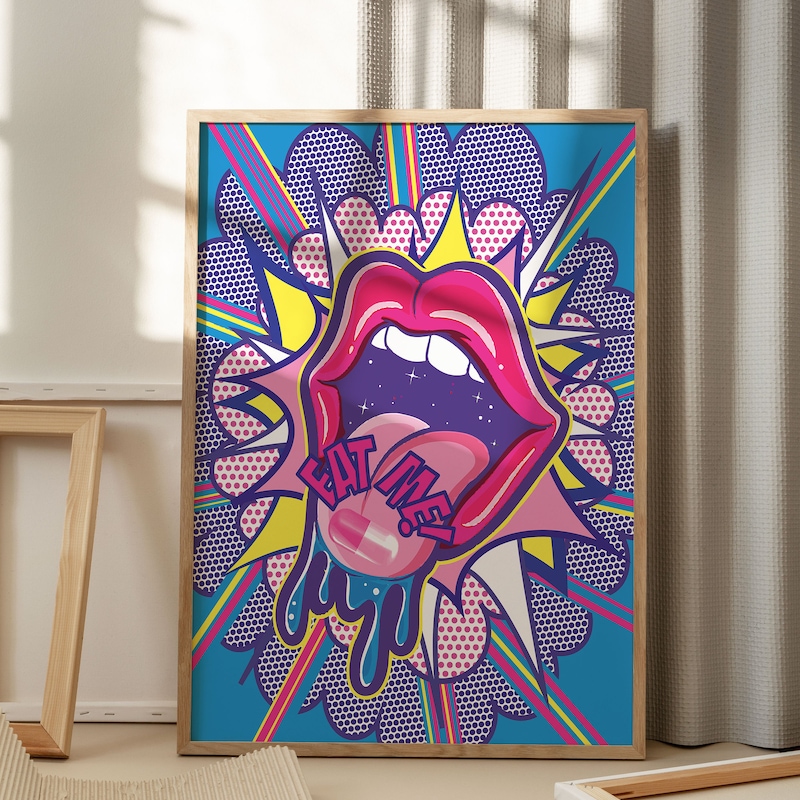 Modern Pop Art Print - Etsy