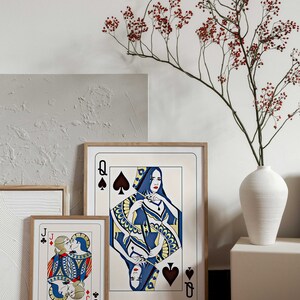 Retro Print Jack & Jack Club Diamond Card Poster - Vintage Art ...