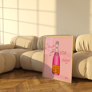 Champagne Problems - Champagne Dreams: Elegant Bar Cart Decor Print for ...