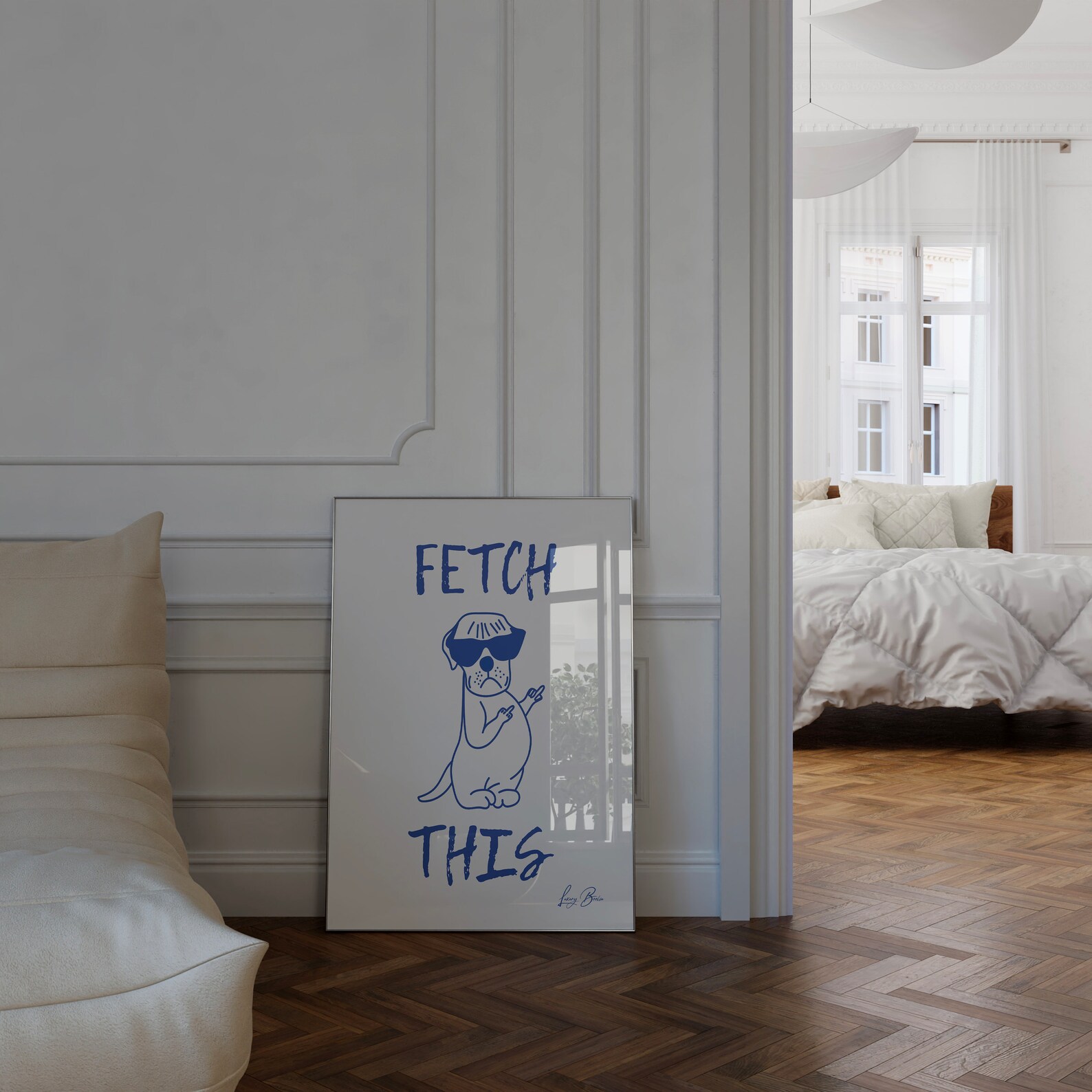 Fetch This Dog Poster - Funny Art - Digital Download - Dog Art Print ...