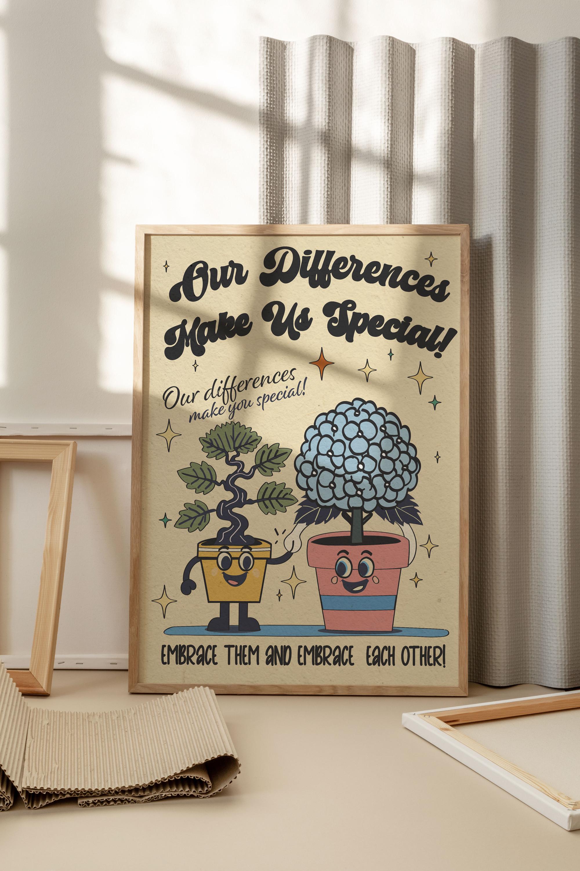 Embrace Diversity Classroom Poster | Motivational Digital Print for ...