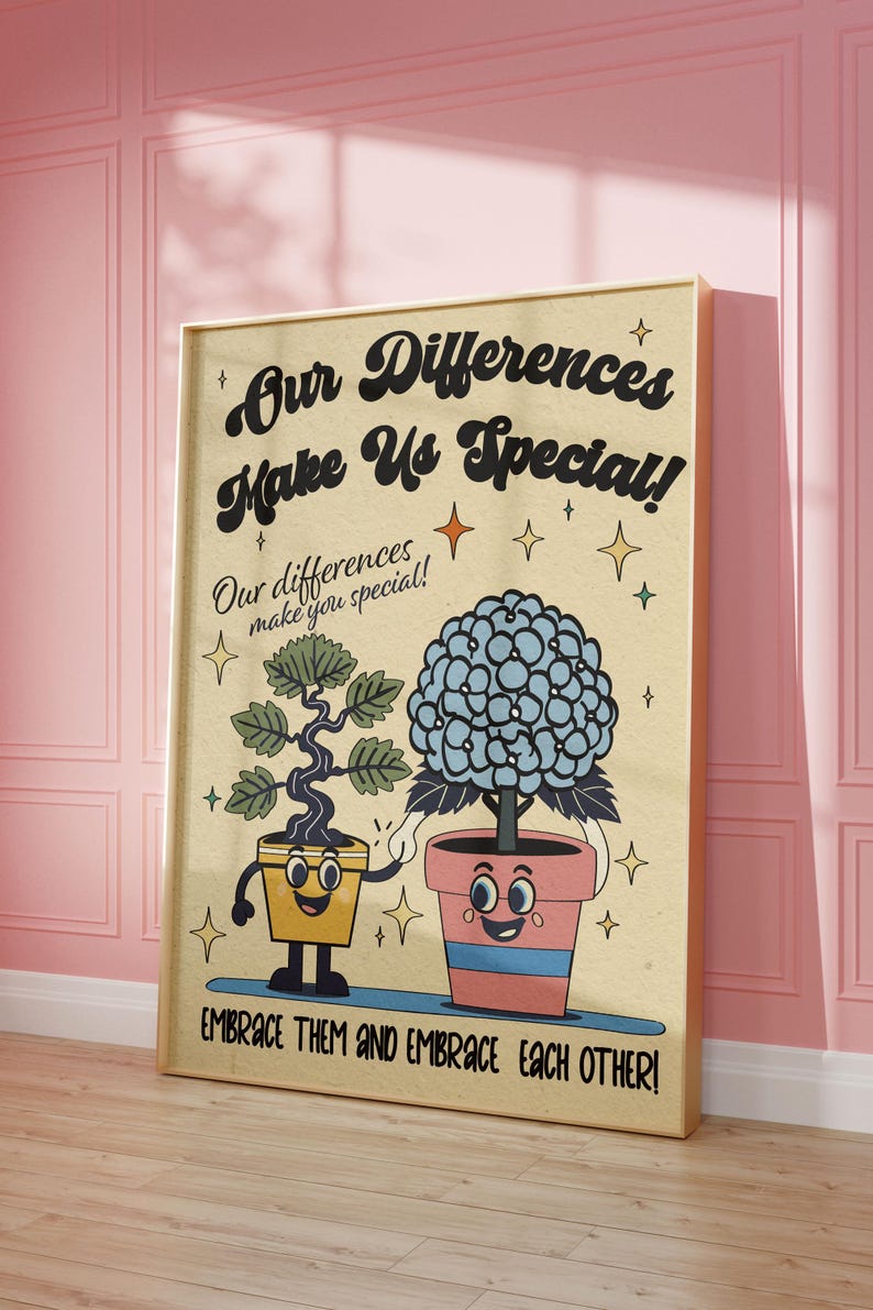Embrace Diversity Classroom Poster | Motivational Digital Print for ...