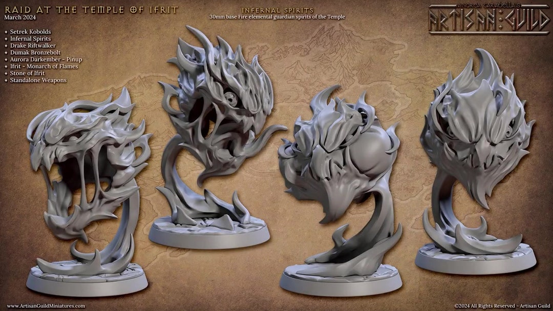Infernal Spirits - Miniatures / Dungeons and Dragons / Tabletop Games ...