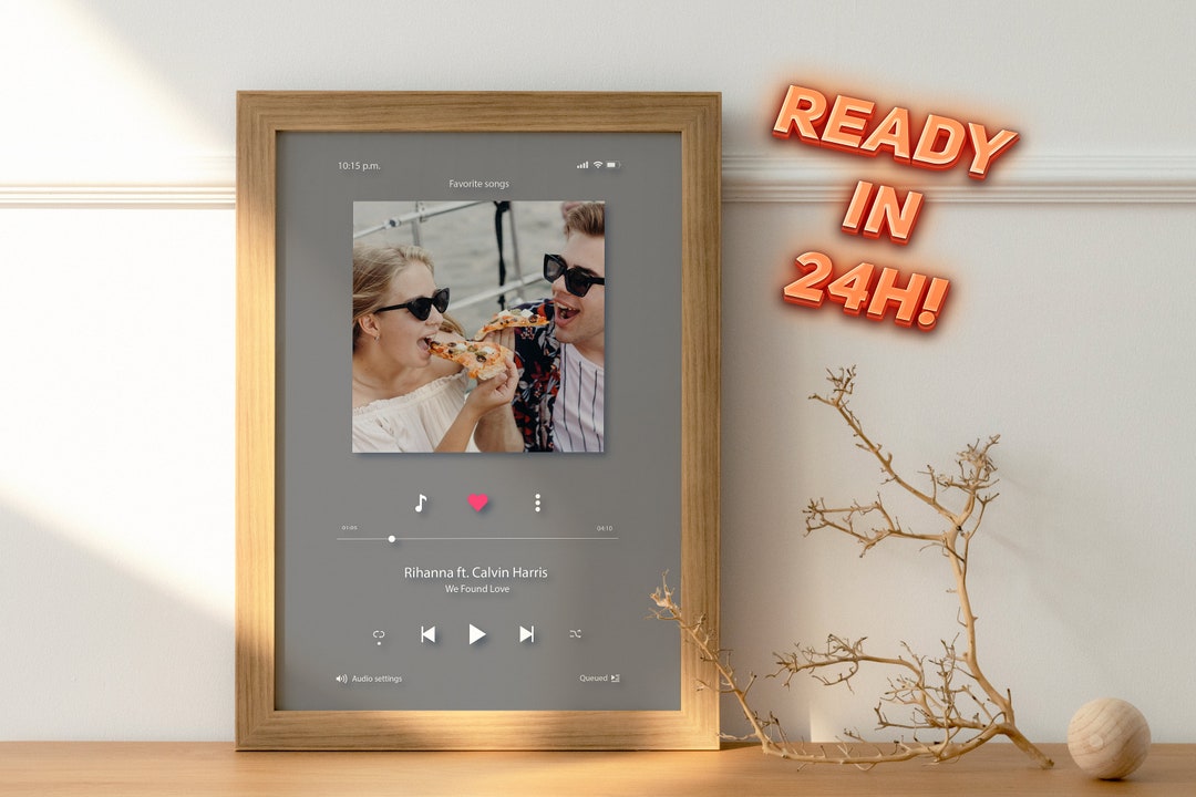 Custom Printable Poster, Personalized Music Print, Spotify Print, Gift ...