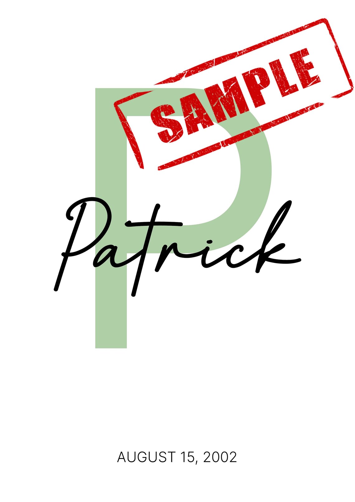 Custom Initial Print, Name Printable, Personalized Name Print ...