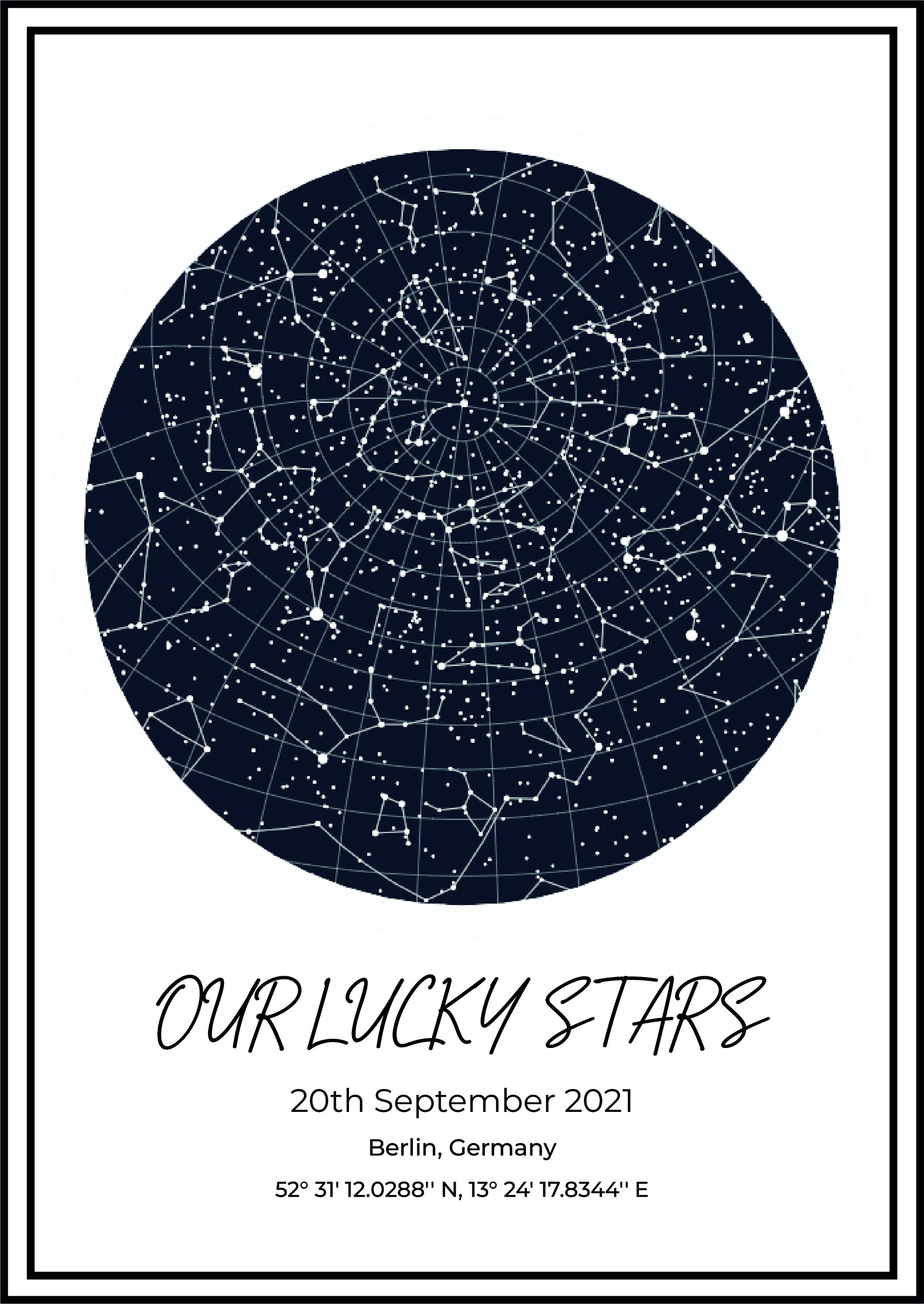 Personalized Star Map Star Map at the Moment Customizable - Etsy