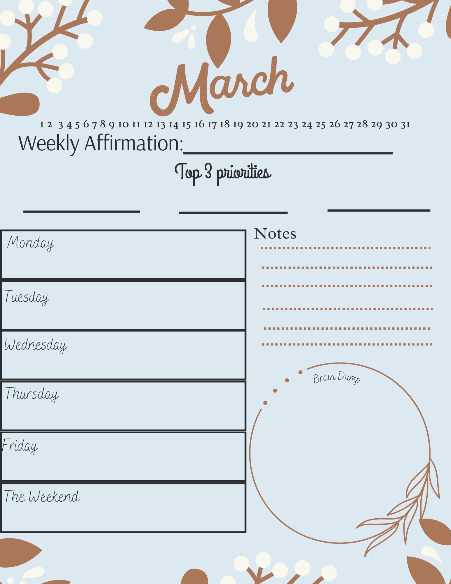 Seasonal ADHD Planners - Etsy