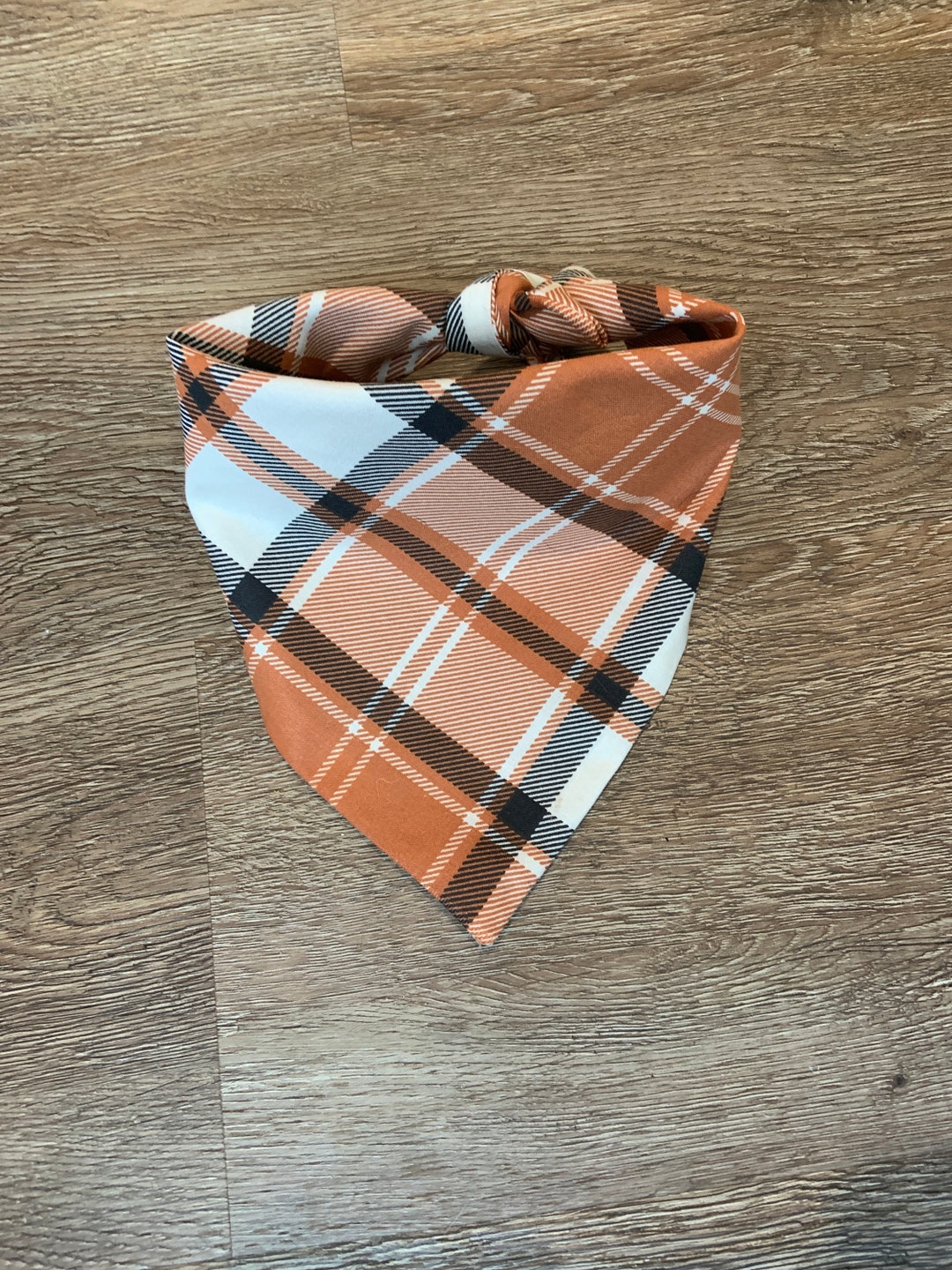 Cute Fall Dog Bandana- Plaid Dog Bandana- Autumn Dog Bandana- Holiday ...