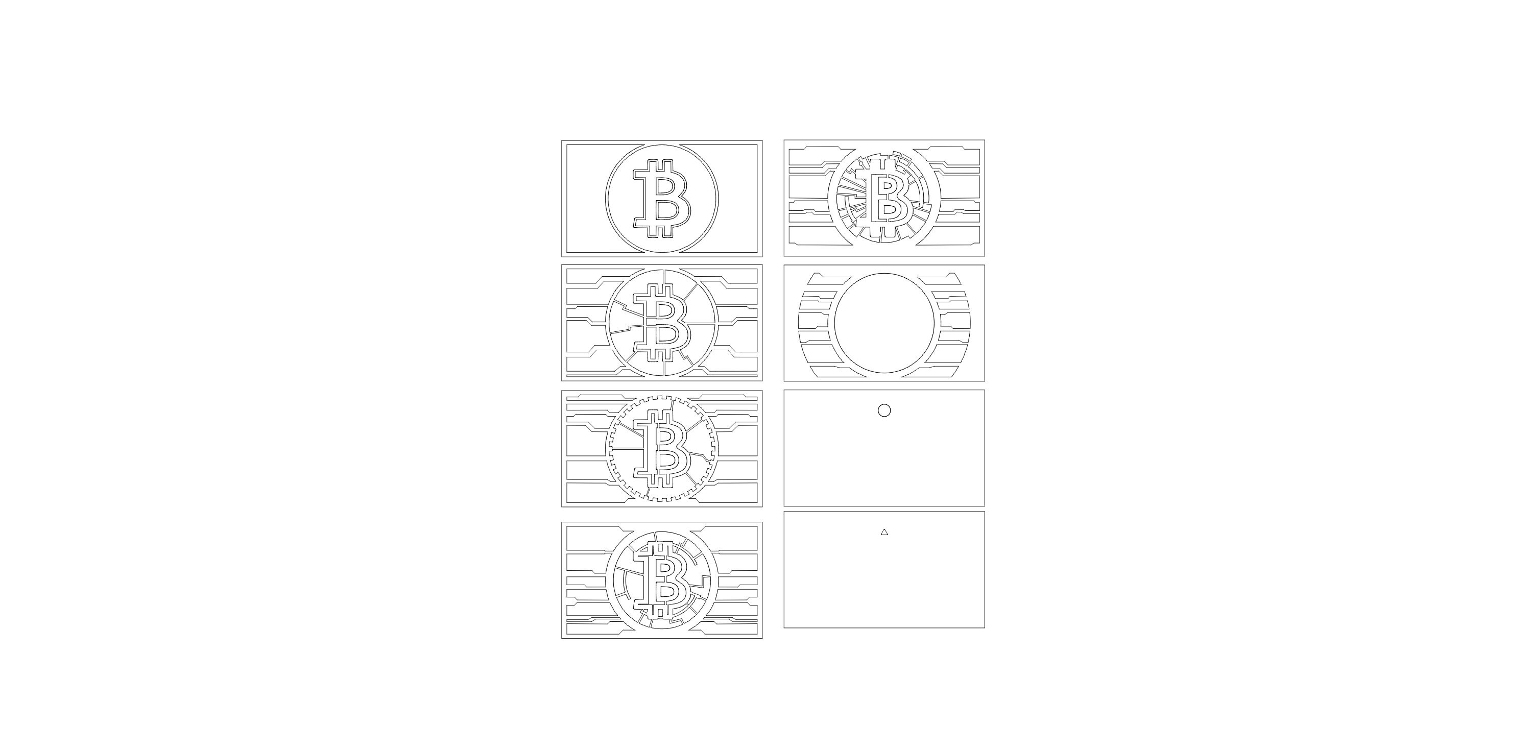Bitcoin BTC Wall Art Layered Design for Laser Cutting and Paper Cut ...