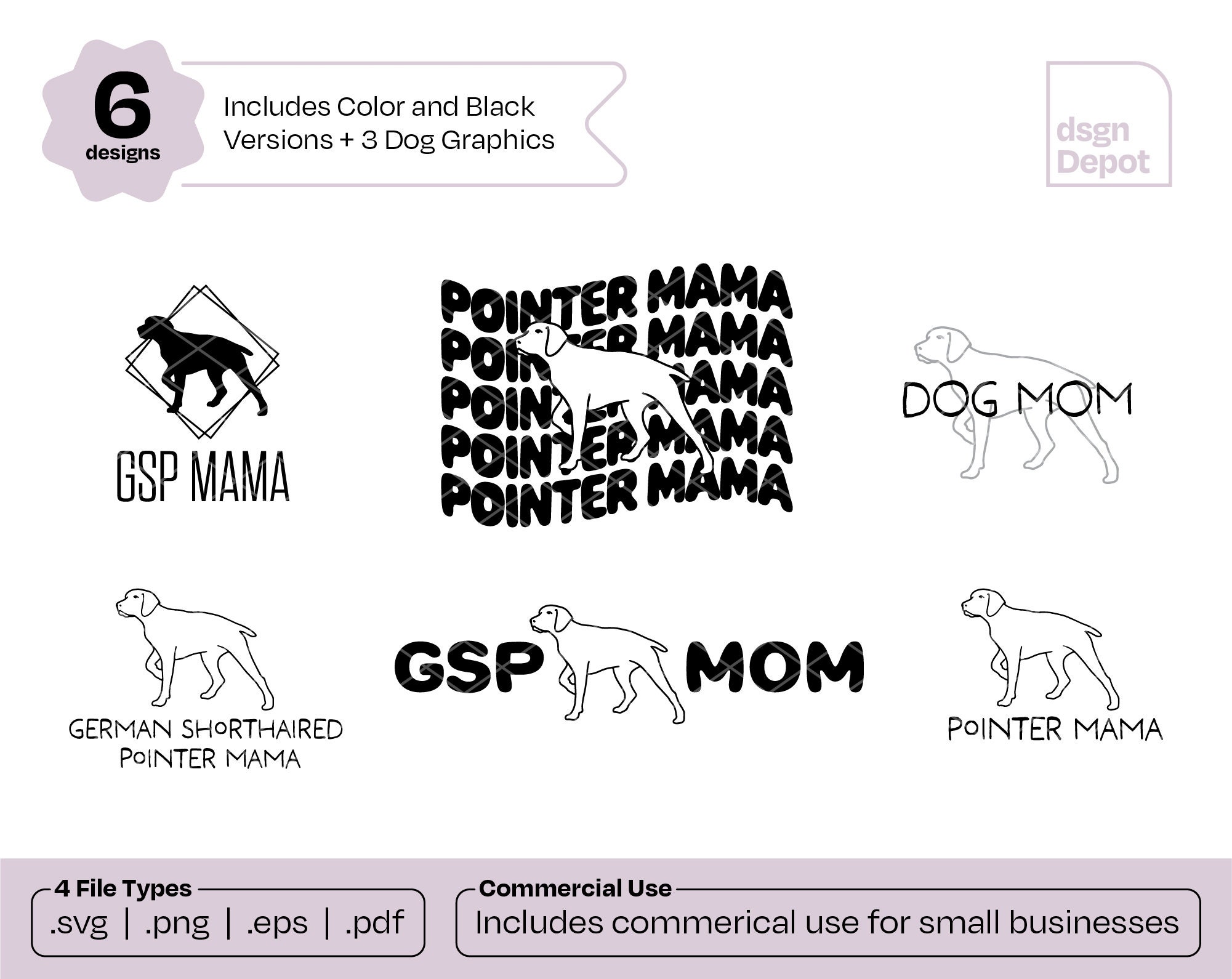GSP Dog Mom Svg Pack, German Shorthaired Pointer Svg, GSP Dog Mom Shirt ...