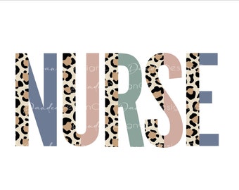 Nurse PNG, Boho Nurse Sublimation Design, Registered Nurse, Half ...