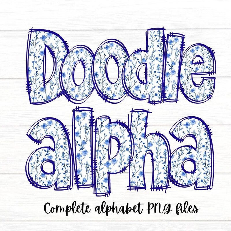 Doodle Alpha - Etsy
