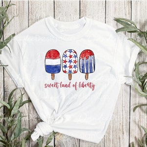 Sweet Land of Liberty PNG, USA Ice-cream, American Popsicle, Patriotic ...