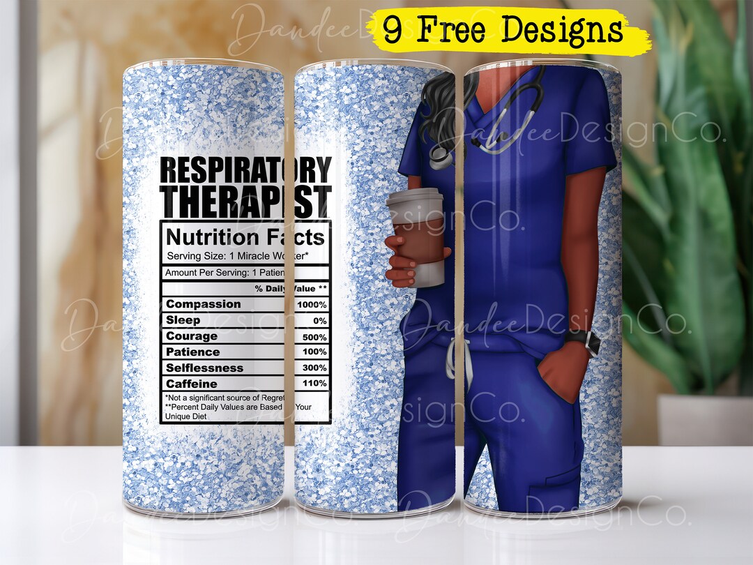 Respiratory Therapist 20oz Tumbler Design, Respiratory Therapist Skinny ...