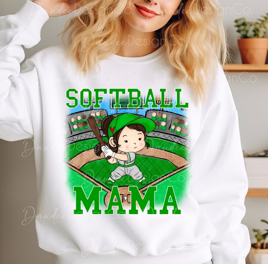 Softball Mama PNG, Softball Mom Sublimation Design, Softball Player ...