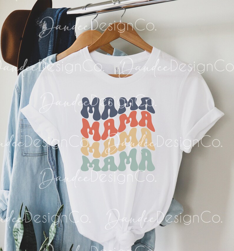 Mama PNG Sublimation Design Groovy Mama Png Retro Mama Font - Etsy