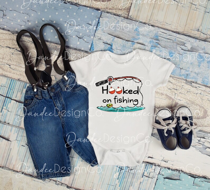 Hooked on Fishing PNG, Sublimation Design, Fishing Lover Design, Boys Shirt Design, Summer Shirt ...