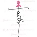 Faith Cross With Pink Ribbon/ Breast Cancer Awareness/ PNG / Breast ...