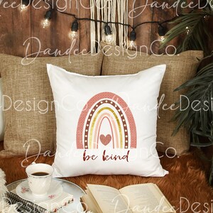 Be Kind Boho Rainbow PNG, Be Kind Boho Rainbow Sublimation Design, Be ...