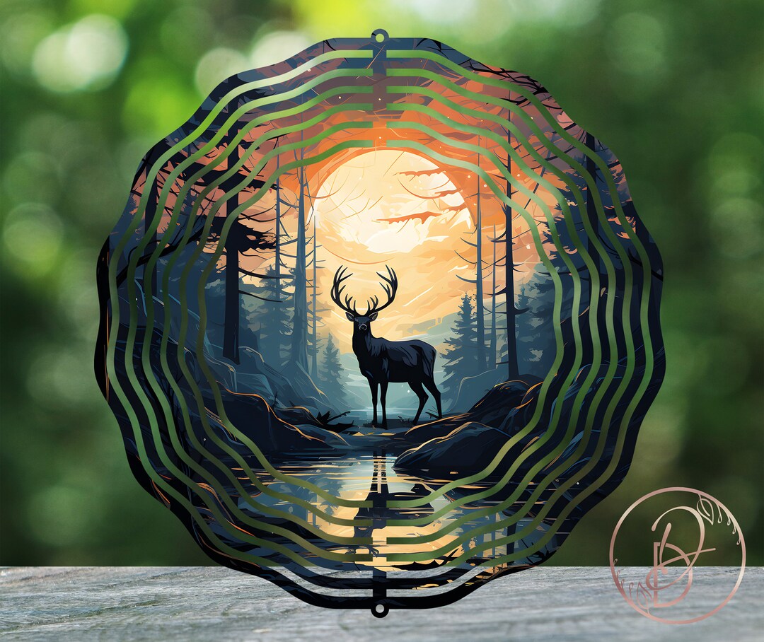 Deer Wind Spinner PNG, Deer Wind Spinner Design, Deer Hunting Wind ...