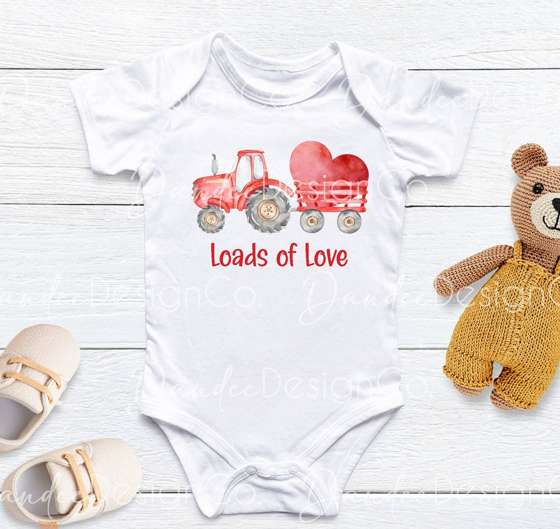 Valentine Tractor PNG, Valentine Tractor Sublimation Design, Red ...