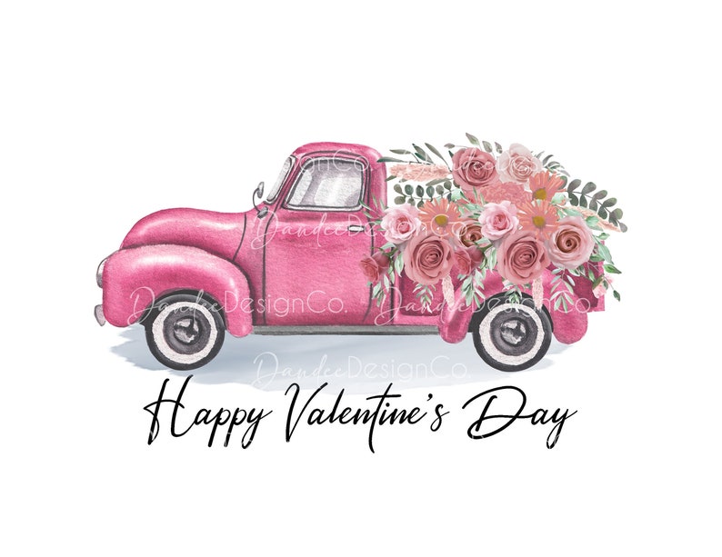 Valentine Truck PNG, Valentine PNG, Happy Valentine's Day PNG ...