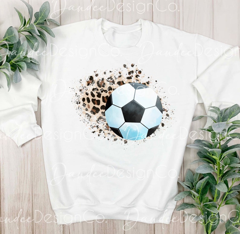 Soccer Ball PNG Soccer Ball Sublimation Design Leopard Print - Etsy