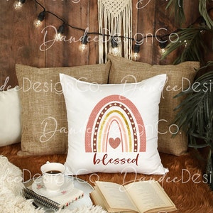 Blessed Rainbow PNG, Blessed Boho Rainbow Sublimation Design, Boho ...