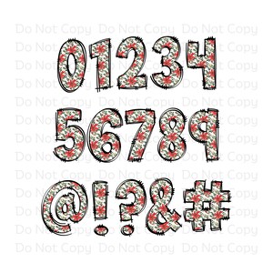 Christmas Doodle Letters, Alphabet PNG Set, Sublimation Design, Alpha ...