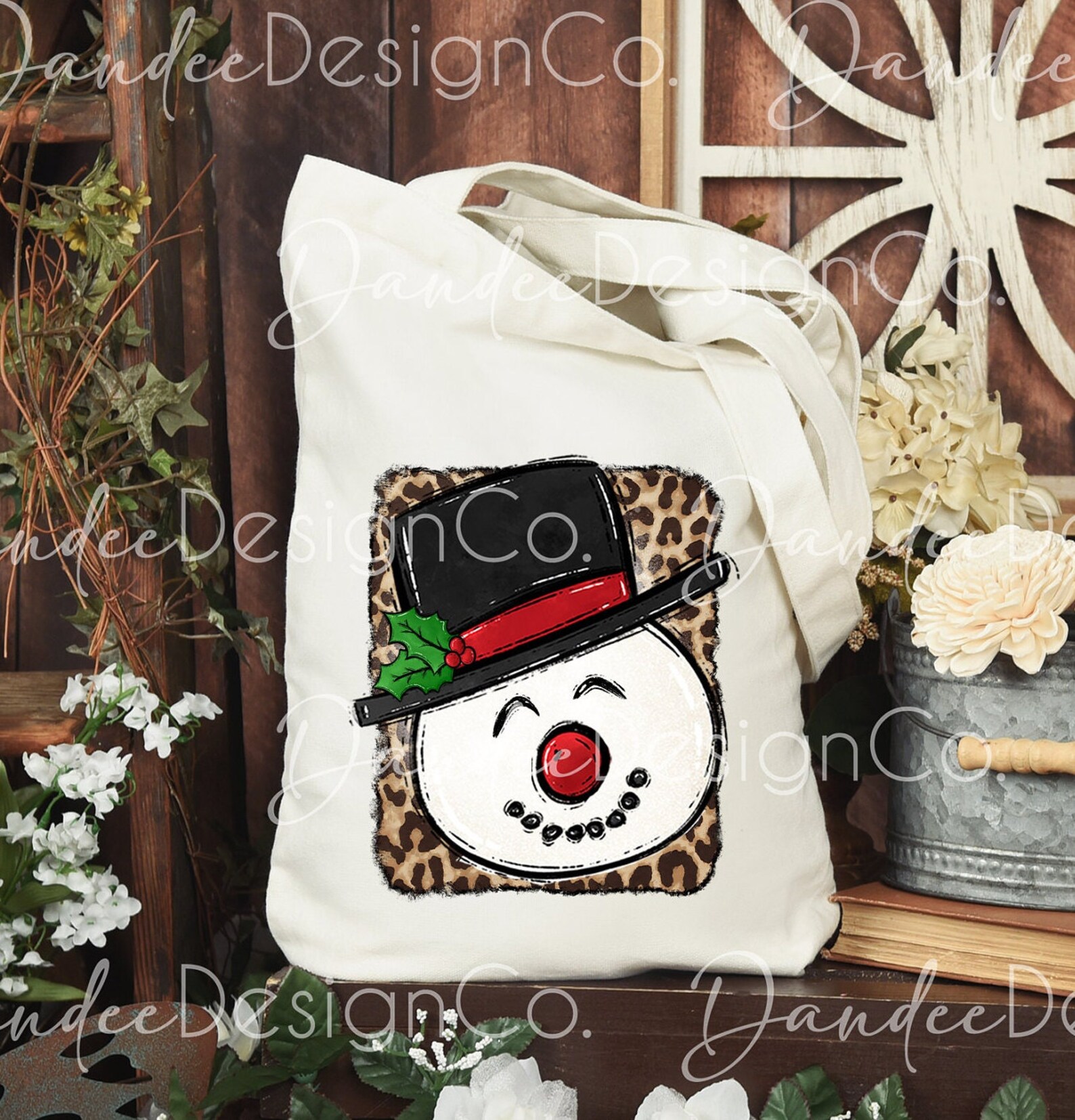 Snowman on Leopard Print Background PNG Snowman on Leopard - Etsy