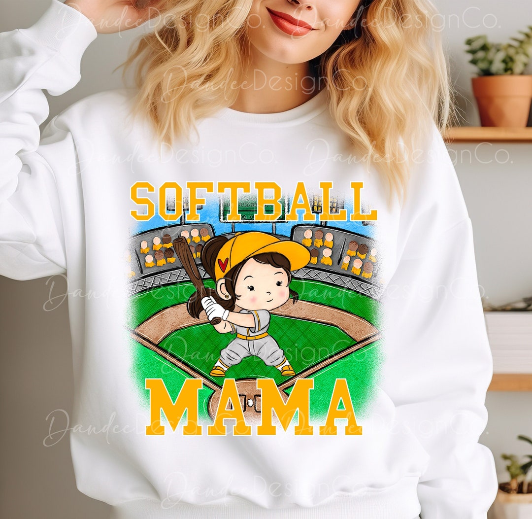 Softball Mama PNG, Softball Mom Sublimation Design, Softball Player ...