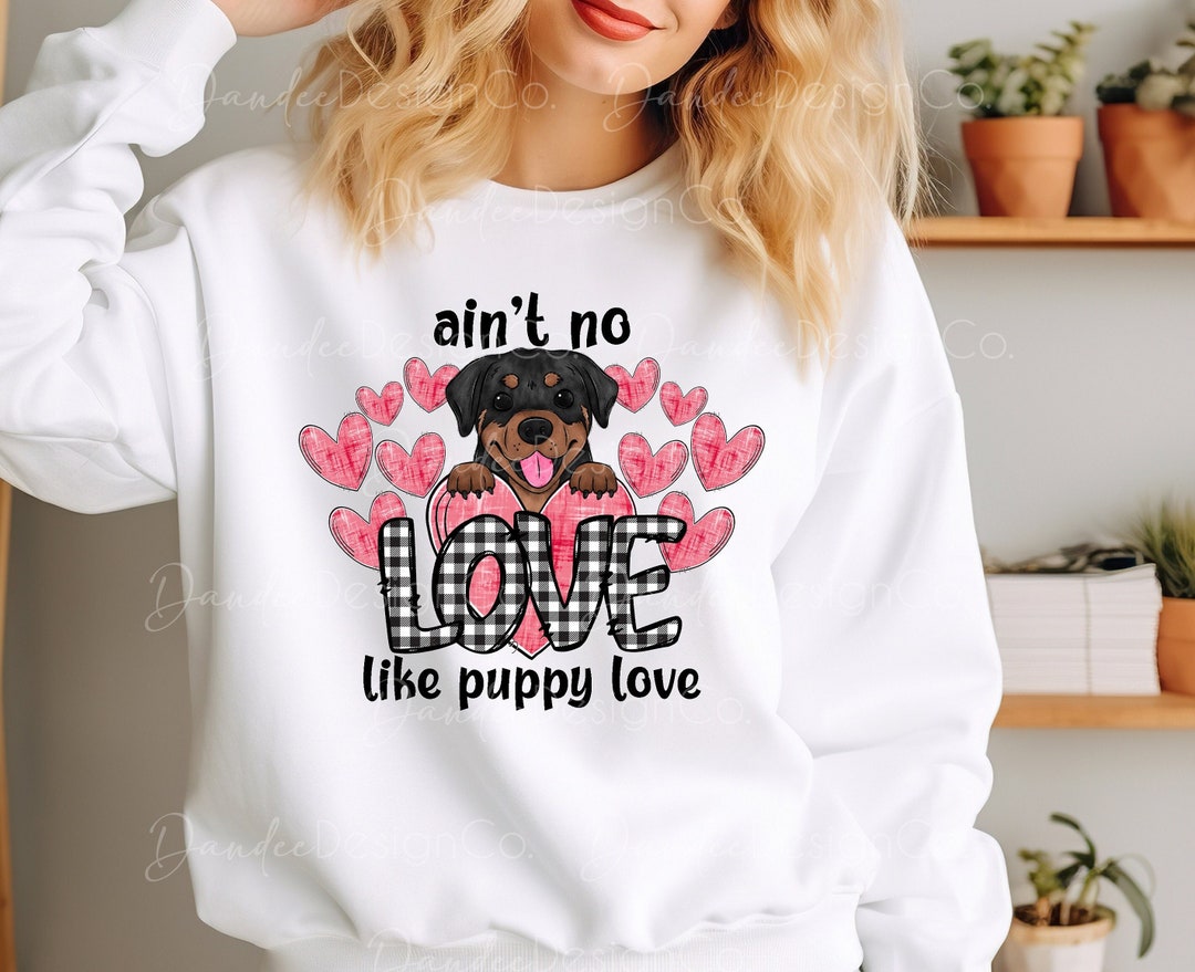 Valentine Dog PNG, Rottweiler Dog Valentine, Sublimation Design ...