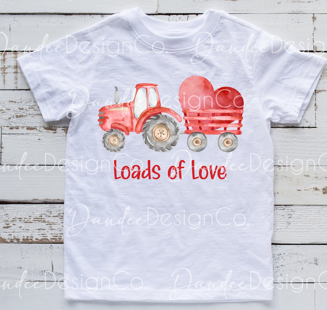 Valentine Tractor PNG, Valentine Tractor Sublimation Design, Red ...