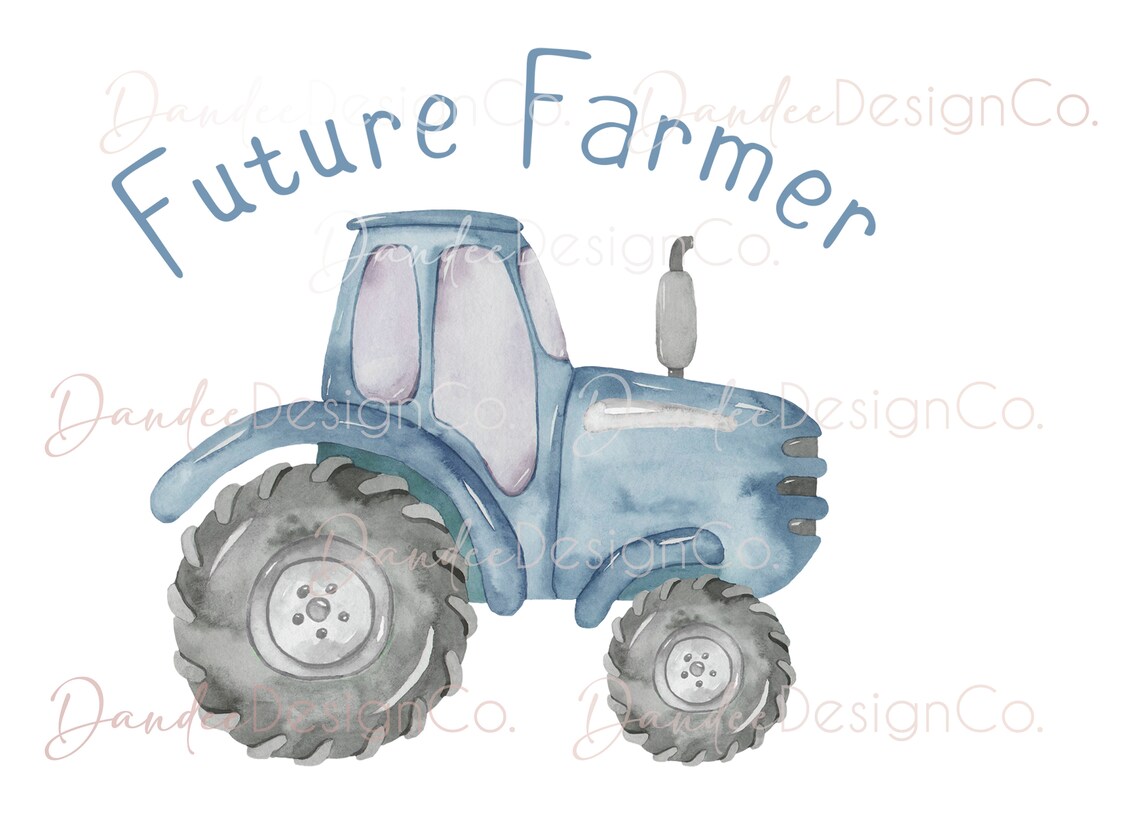 Future Farmer Tractor Blue PNG / Tractor Sublimation Design / - Etsy