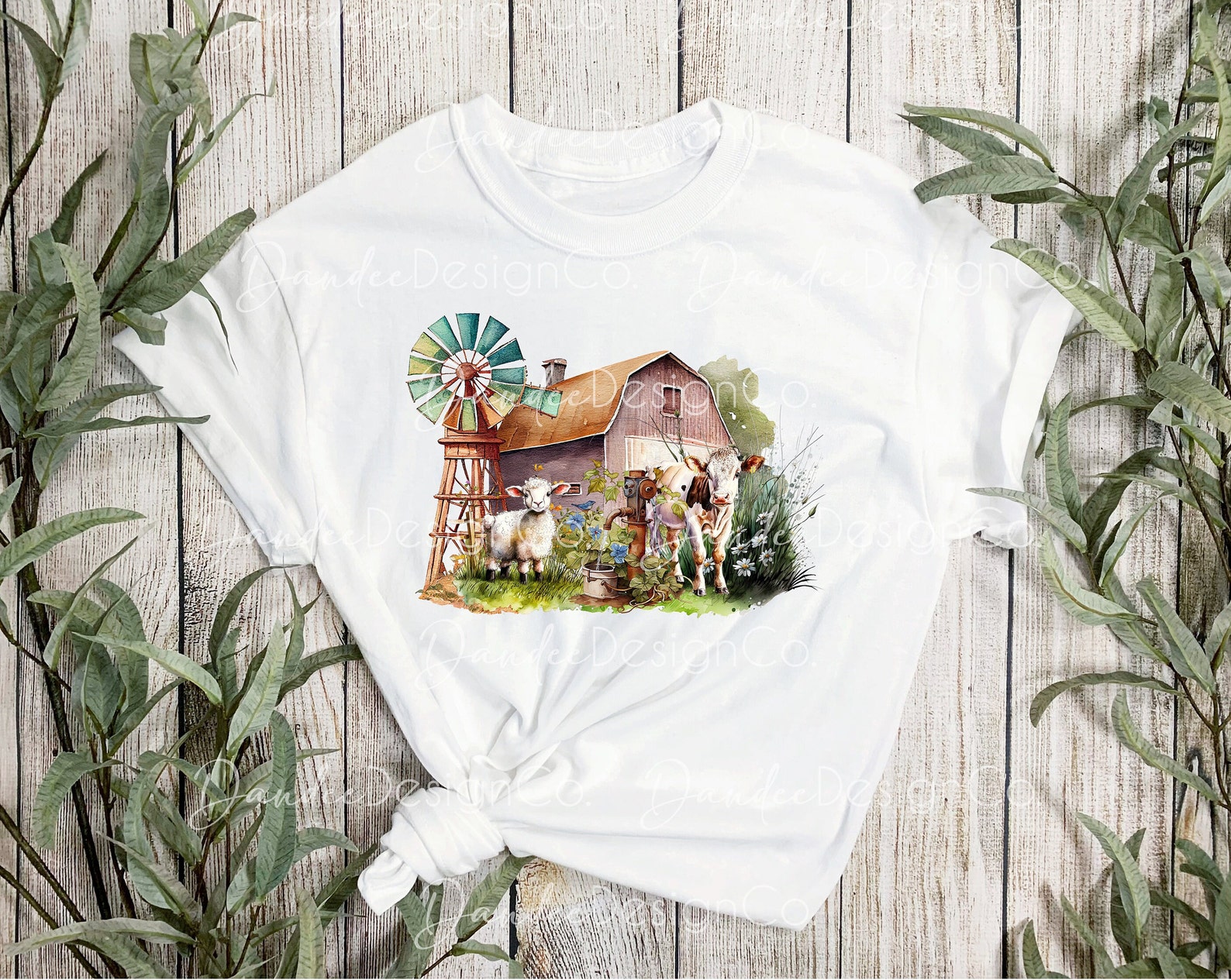 Farm PNG, Farm Sublimation Design, Barn With Lamb and Cow PNG, Barn and ...