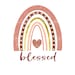 Blessed Rainbow PNG, Blessed Boho Rainbow Sublimation Design, Boho ...
