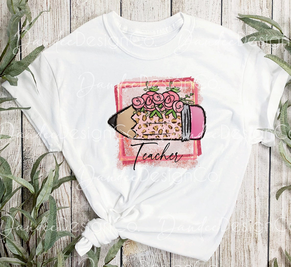 Teacher PNG Teacher Sublimation Design Pencil Png Educator - Etsy