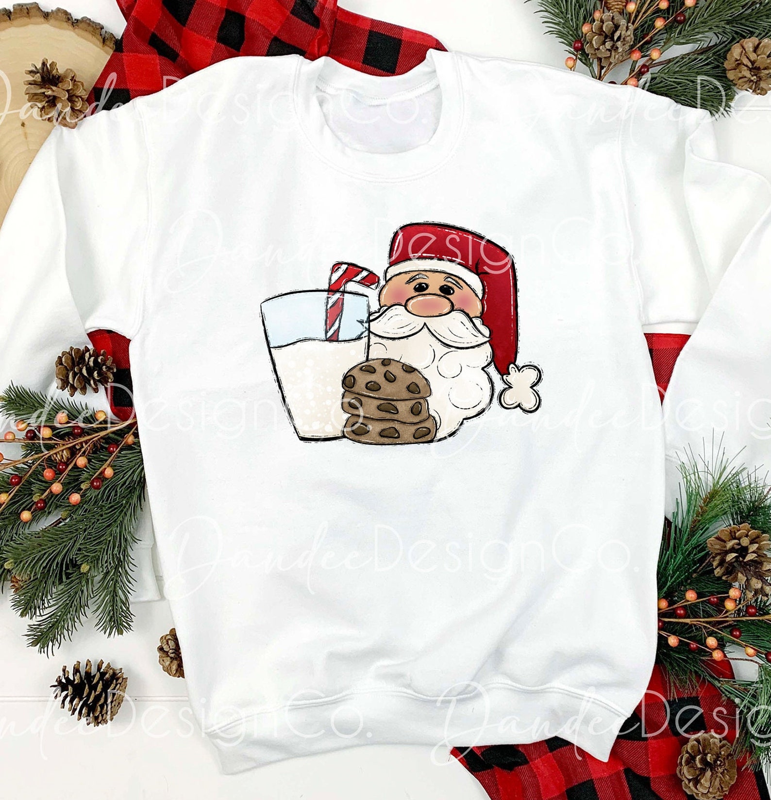 Milk and Cookies for Santa PNG, Milk and Cookies for Santa Sublimation ...