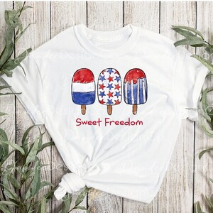 Sweet Freedom PNG, USA Ice-cream, American Popsicle, Patriotic PNG ...
