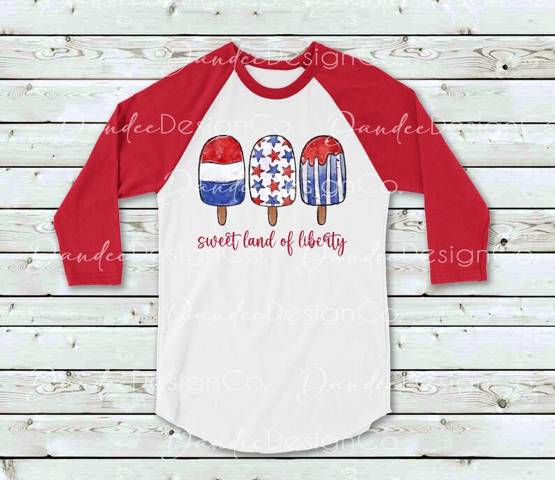 Sweet Land of Liberty PNG, USA Ice-cream, American Popsicle, Patriotic ...