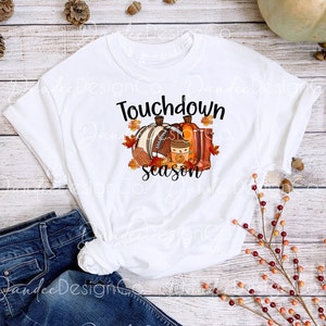 Touchdown Season PNG, Fall Sublimation Design, Football PNG, Pumpkin ...