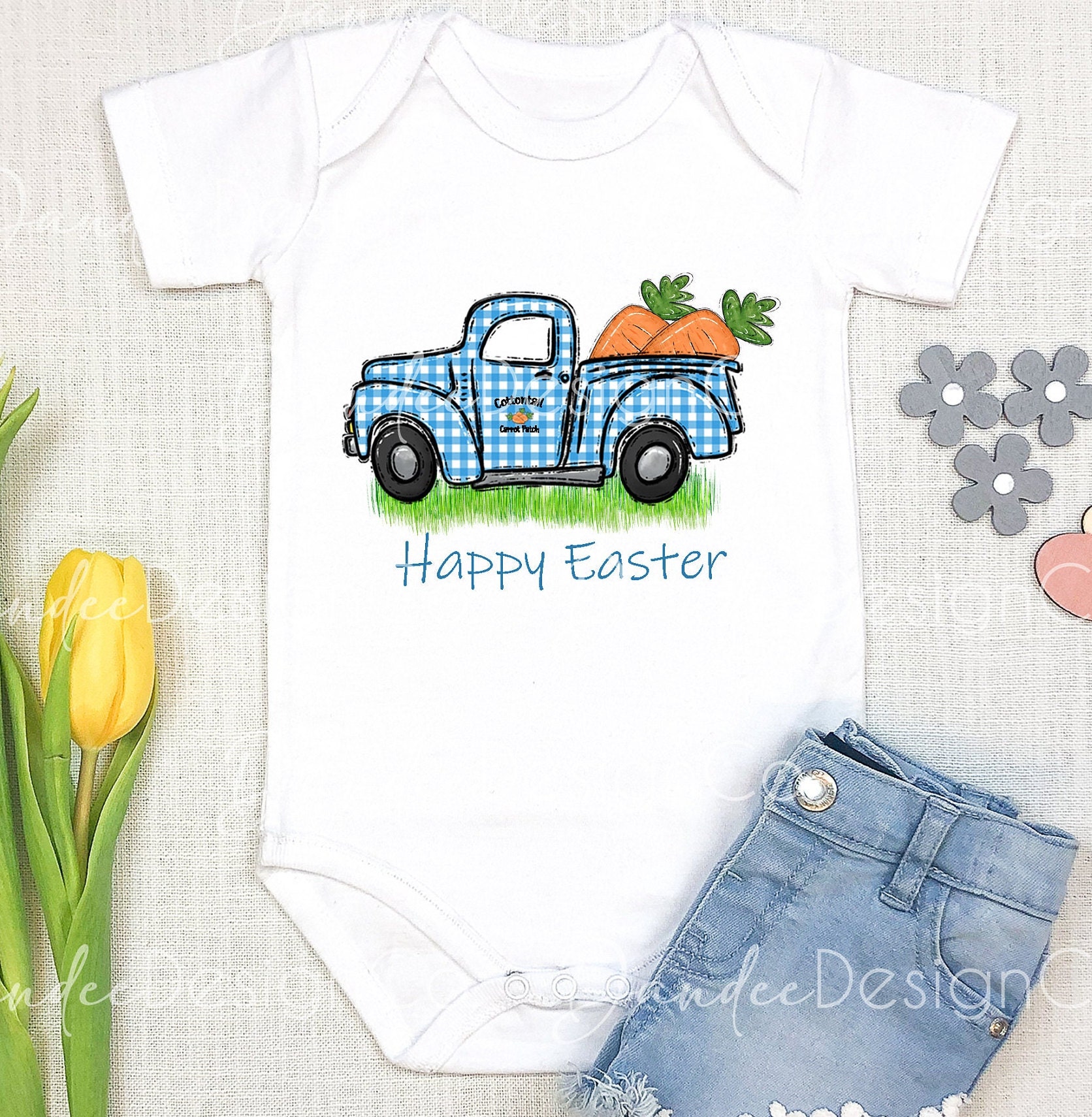 Blue Easter Truck PNG, Blue Easter Truck Sublimation Design, Easter PNG ...