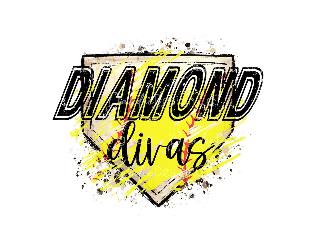 Diamond Divas PNG, Sublimation Design, Softball PNG, Softball Mom Png ...