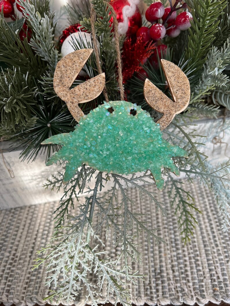 Handmade Crab Ornament/ Cottage Decor/ Coastal Decor - Etsy