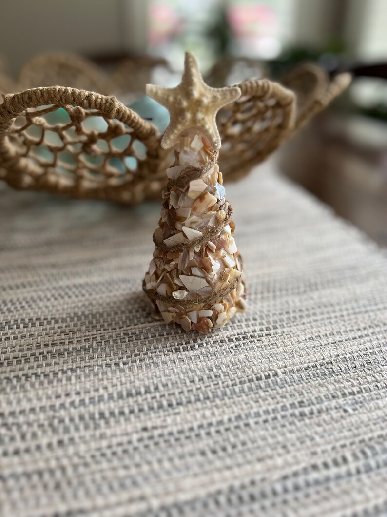 Crushed Shell Tree/ Coastal Tree/christmas Tree/handmade Coastal Decor ...