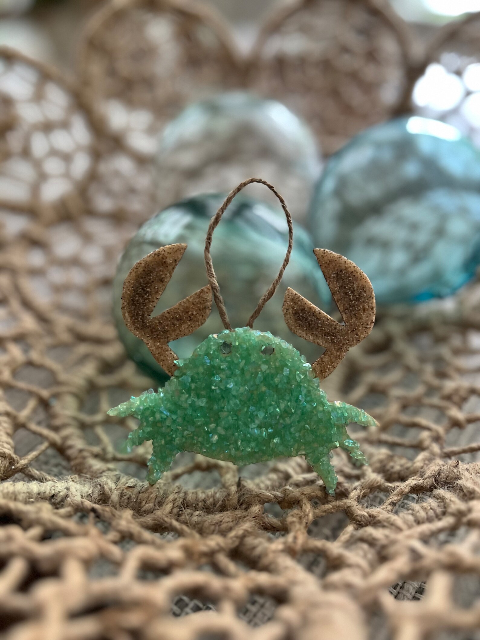 Handmade Crab Ornament/ Cottage Decor/ Coastal Decor - Etsy