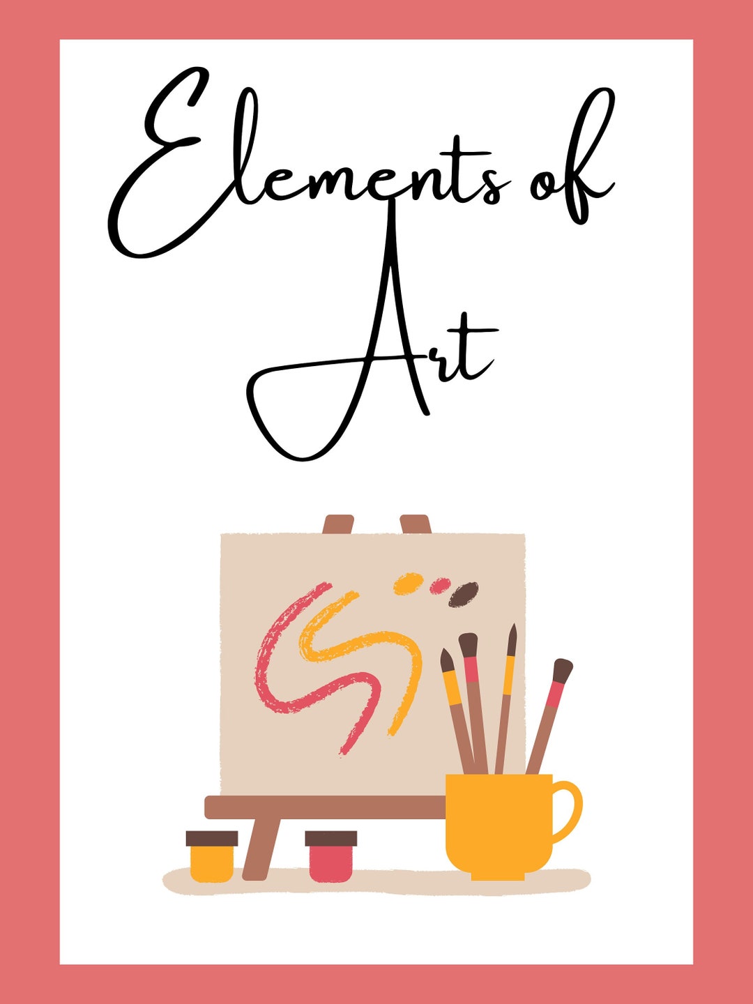 Elements of Art and Princples of Design Posters - Etsy